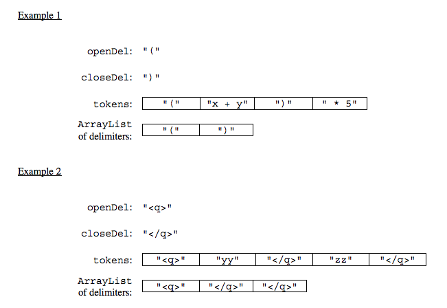 Free Response - Delimiters A