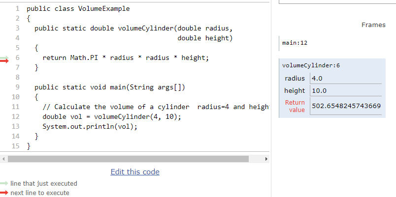 5 3 Method Returns CS Java